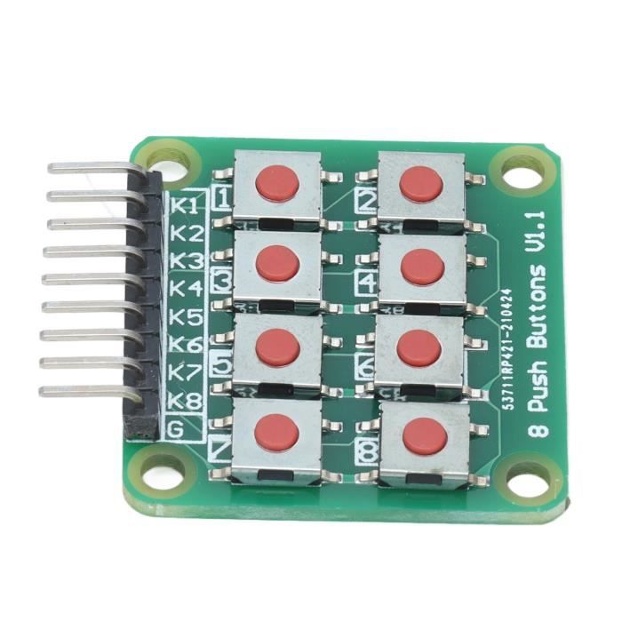 Module de touches - ZJCHAO - Clavier 2x4 - 8 boutons - Micro ...