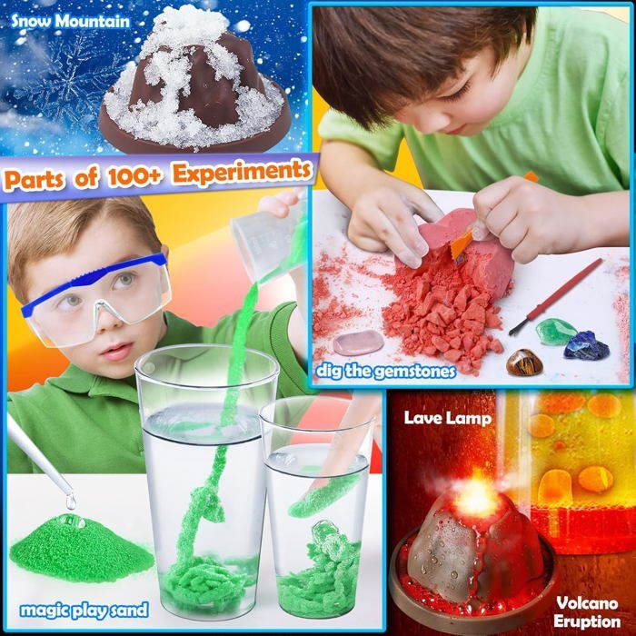 100+ Experiences Kit Scientifique pour Enfants, Laboratoire de Chimie ...
