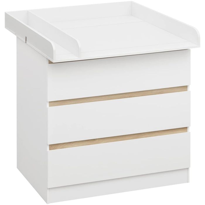 WOLTU Commode à Langer avec 3 tiroirs - avec Table à Langer - pour bébé ...