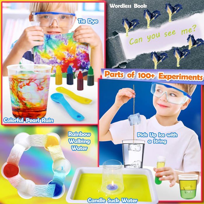 100+ Experiences Kit Scientifique pour Enfants, Laboratoire de Chimie ...