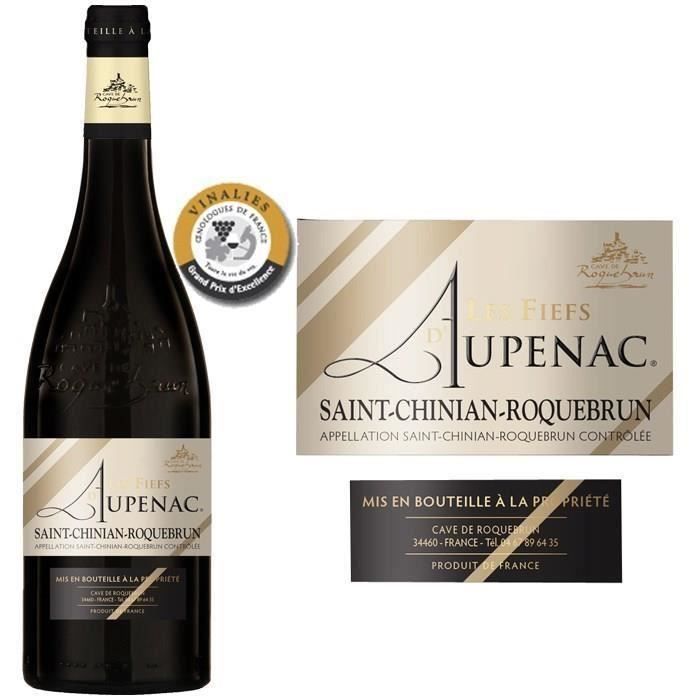 Cave de Roquebrun AOC Saint-Chinian-Roquebrun Les Fiefs d'Aupenac 2014 ...