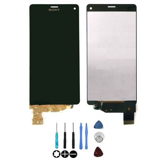 Ecran LCD & Vitre tactile Noir Assemblés Sans Châssis Pour Sony Xperia Z3 compact D5803 D5833 ...