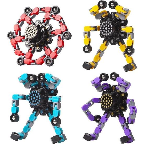 Fidget Spinner - Robot - Transformable - ABS - Acier Inoxydable 201 ...