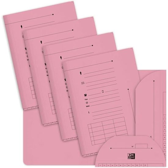 OXFORD Lot de 25 Sous-Dossiers A4 Capacité 200 Feuilles Carte Kraft ...