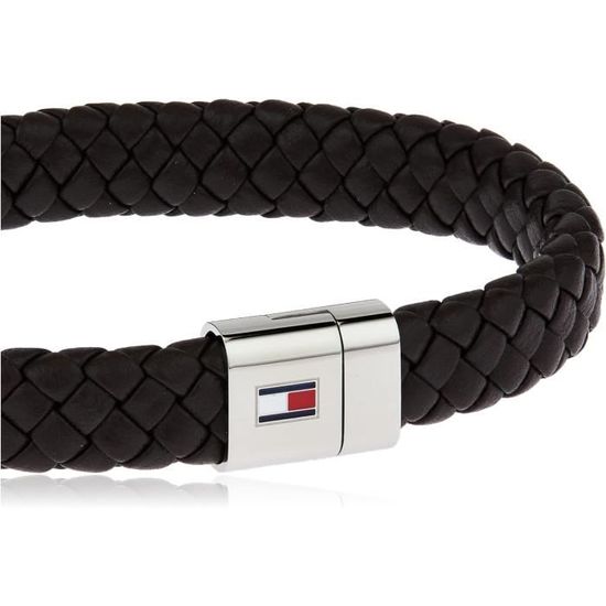 Tommy Hilfiger Bracelet pour Homme en Cuir Marron - 2790330 - Achat ...