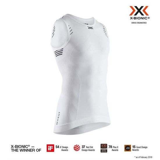 X-Bionic Invent 4.0 Light Singlet Men T- T-Shirt Homme, Arctic White ...