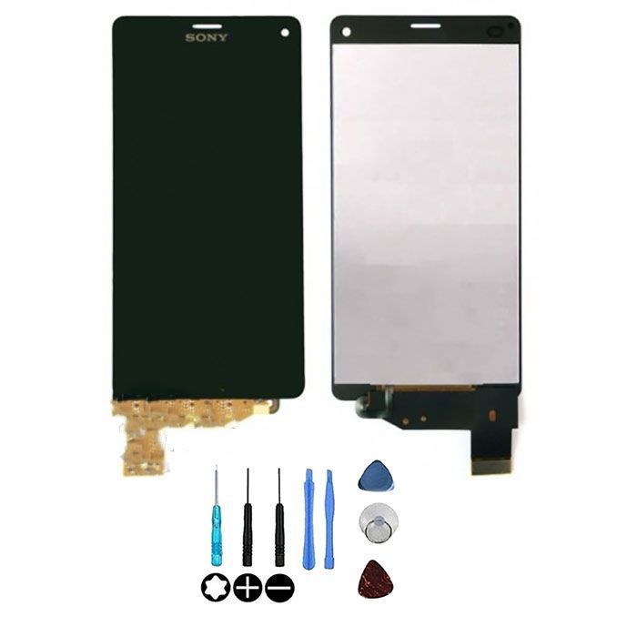 Ecran LCD & Vitre tactile Noir Assemblés Sans Châssis Pour Sony Xperia Z3 compact D5803 D5833 ...