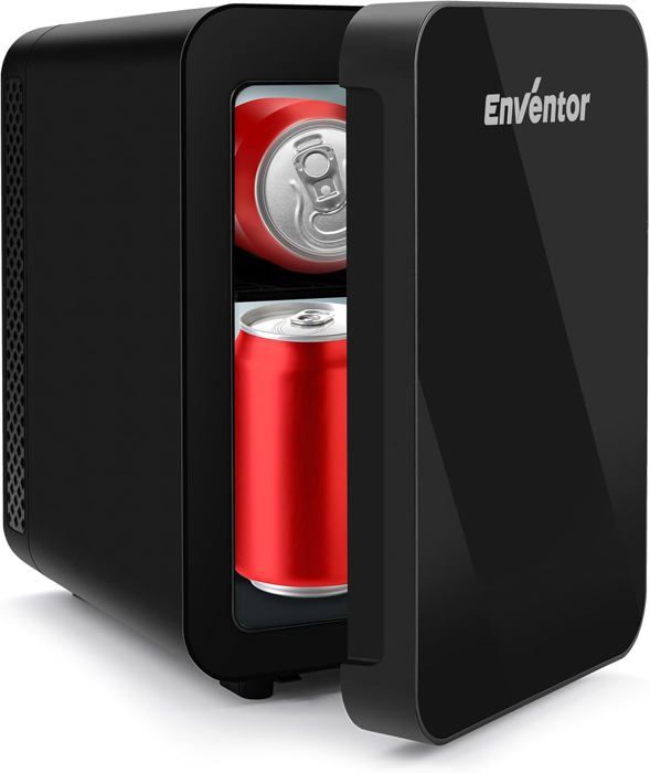 Mini Frigo 4 Litres,Petit Réfrigérateur Portable,Refroidisseur Et Réchauffeur,220V Ac/12V Dc ...