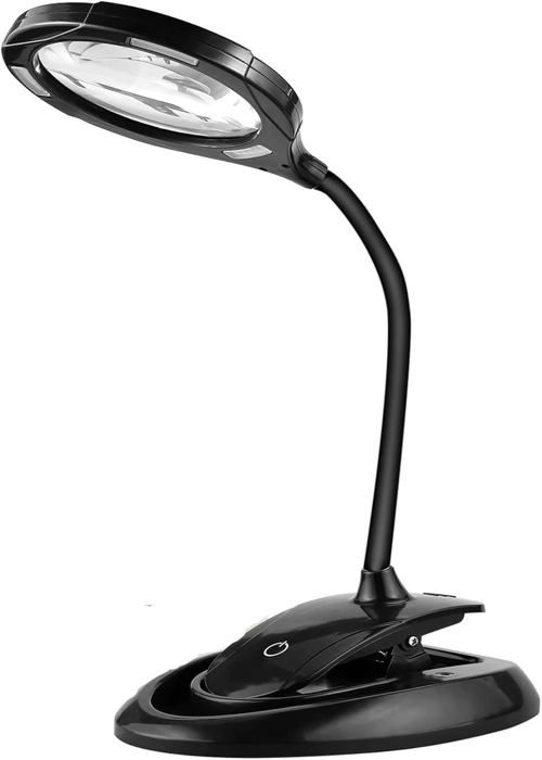 2 En 1 Lampe Loupe Led,Loupe De Table Grossissement,Lampe Loupe Avec ...