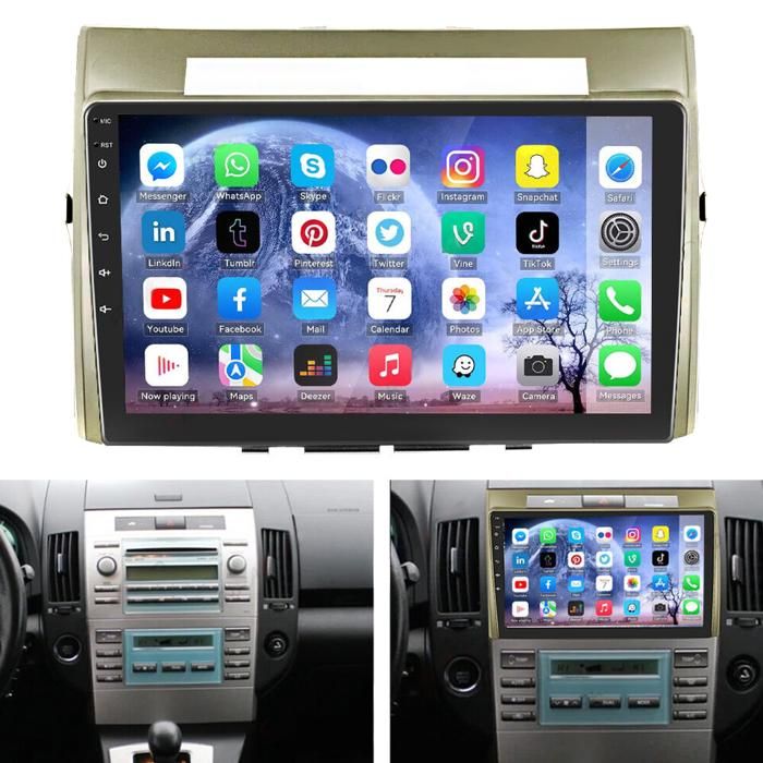9" Autoradio GPS Navi Carplay avec Android auto 2+32G+caméraAHD ...
