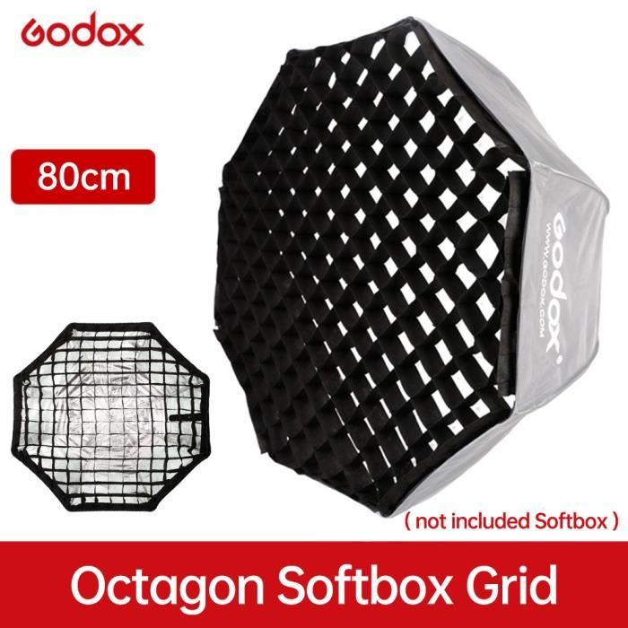 Grille 80cm--Godox-Boîte à Lumière Noire à Grille Unique pour Parapluie ...