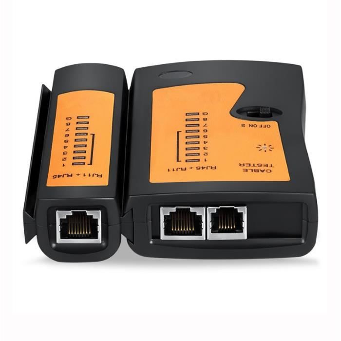 Testeur de câble Lan RJ45, réparation de réseau RJ11 RJ12 CAT5 UTP ...