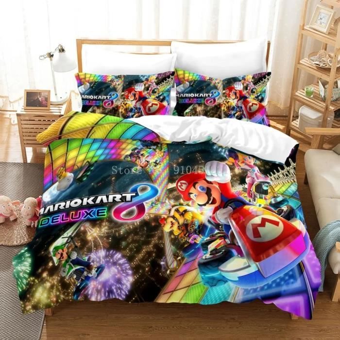 Verser19 - AU simple (2 PC) - Parure de Lit Imprimée 3D du Jeu Japonais ...