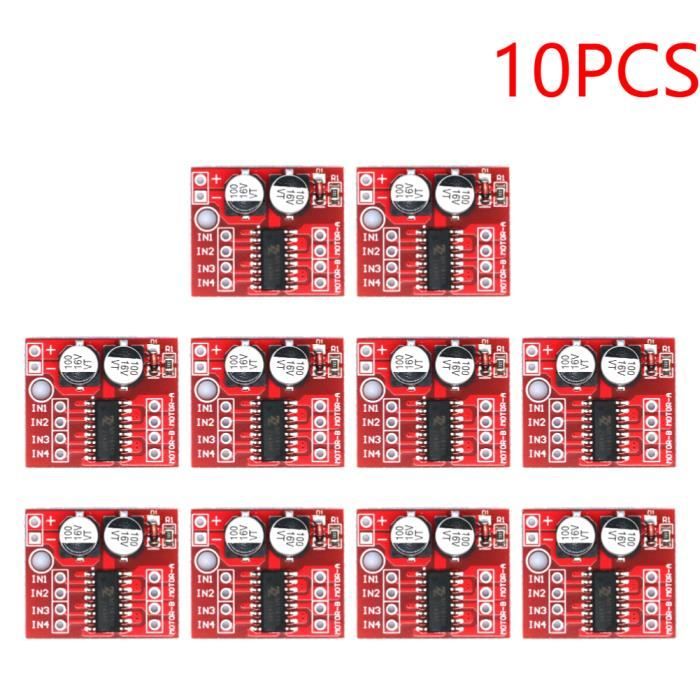 10 PCS - L298N DC Motor Driver Tech, 2V-10V 1.5A Driver Tech, PWM Speed Tourists, H-Bridge ...