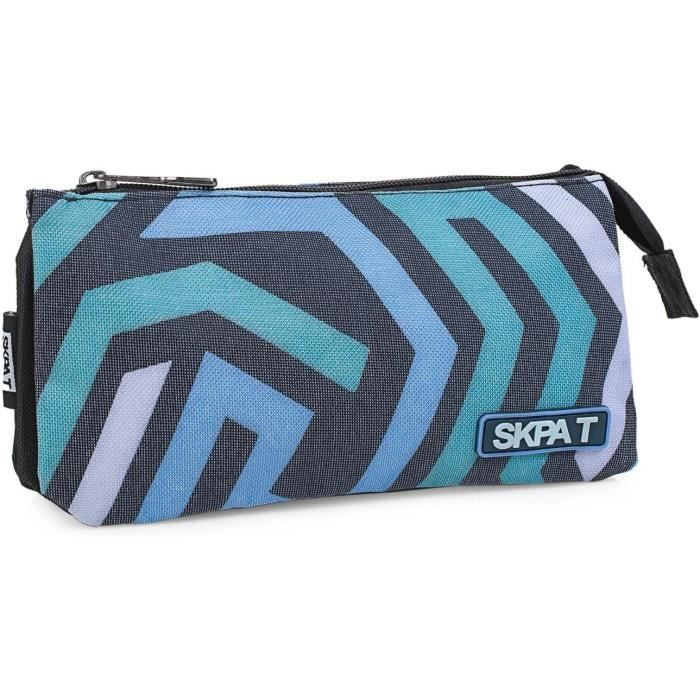 Trousse Triple. 3 Compartiments et 2 Fermetures éclair. Très résistant ...