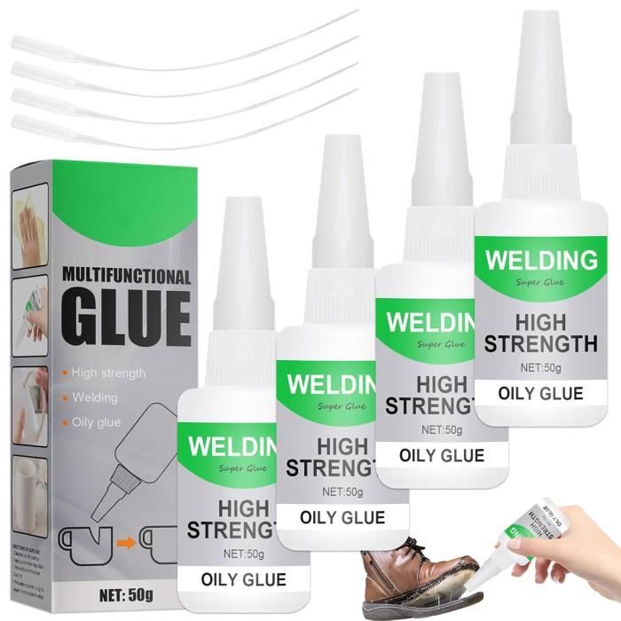 4 de 50g Super Glue Extra Forte, Colle de Soudage Multifonctionnelle ...