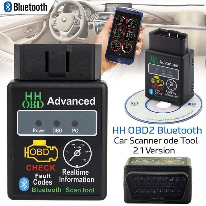 OBDII Diagnostic Scanner Voiture Code Lecteur Bluetooth CAN OBD2 Scan ...