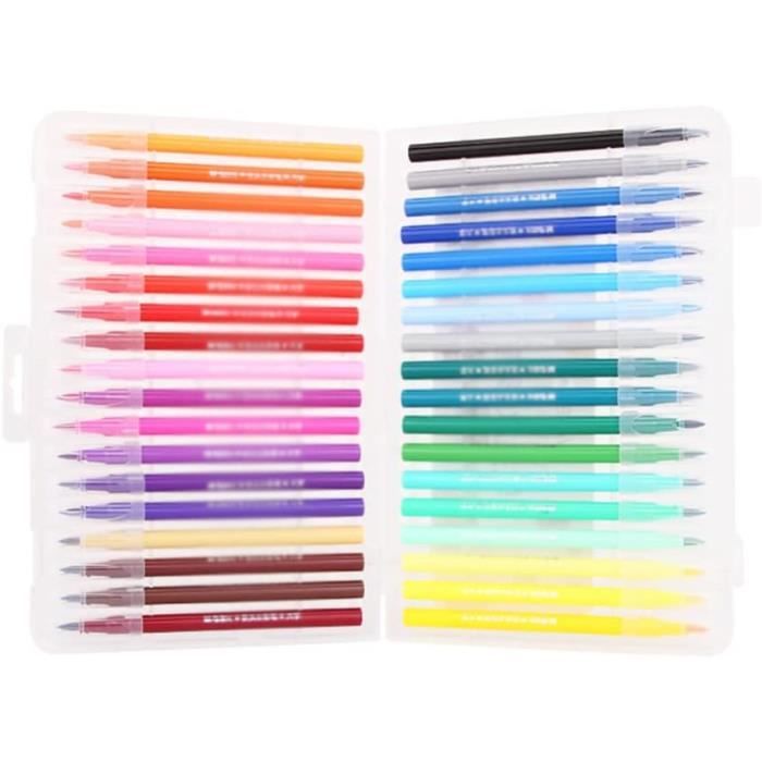 Aquarelle Stylo Stylos Pinceaux à Colorier Aquarelle, Ensemble de 36 ...