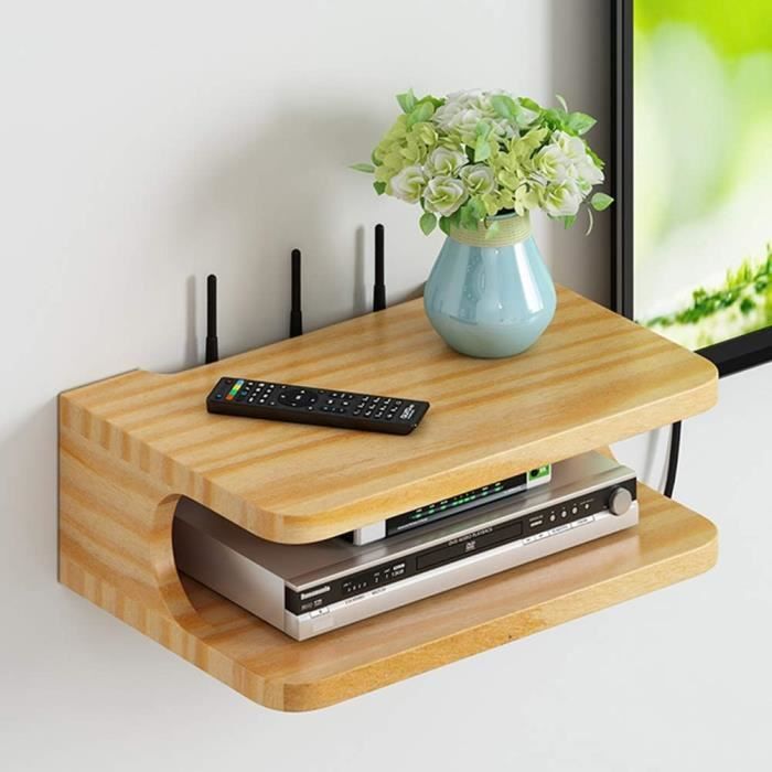Console multimédia Murale Console de Meuble TV Flottante Etagère en ...