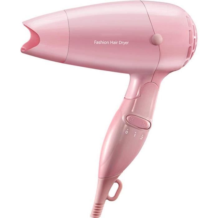 Mini Sèche Cheveux Professionnel 1000W, Sèche-Cheveux de Voyage Pliant ...