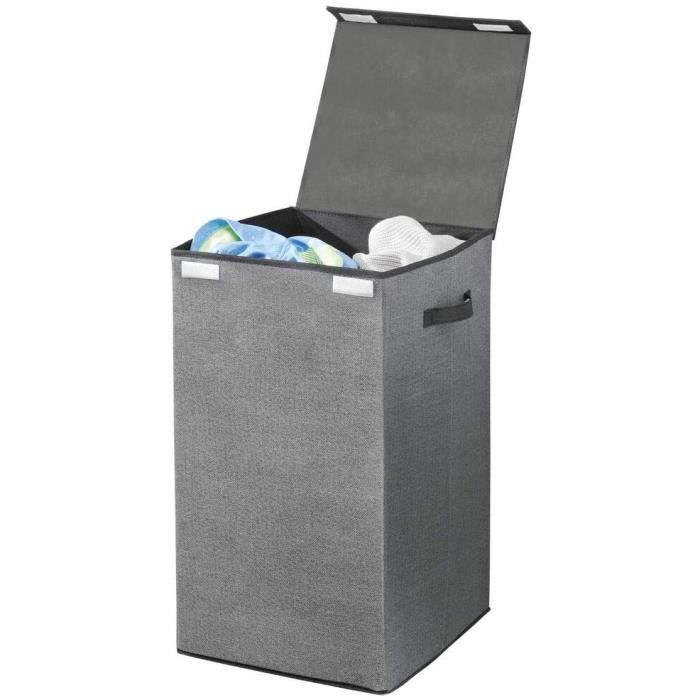 MDesign panier à linge pliable en polypropylène respirant sac pour ...