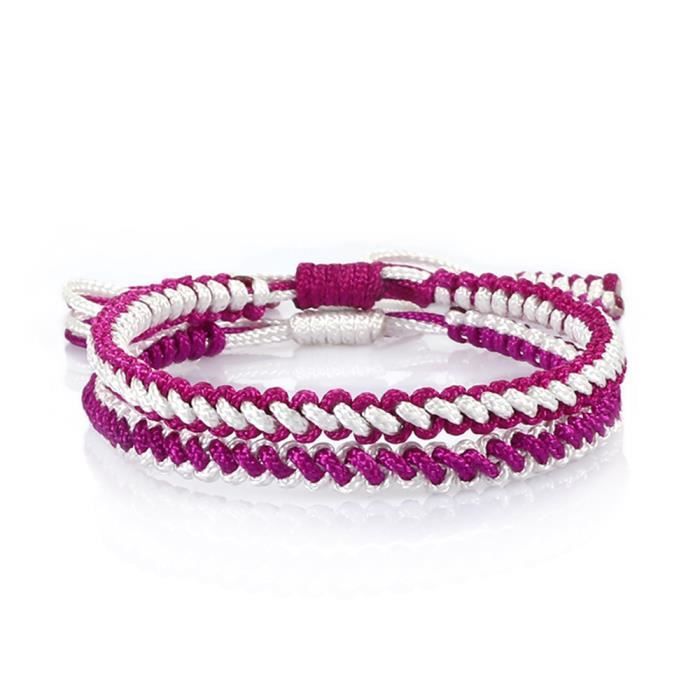 Bracelets tressés en corde pour hommes et femmes 14 styles bijoux ...