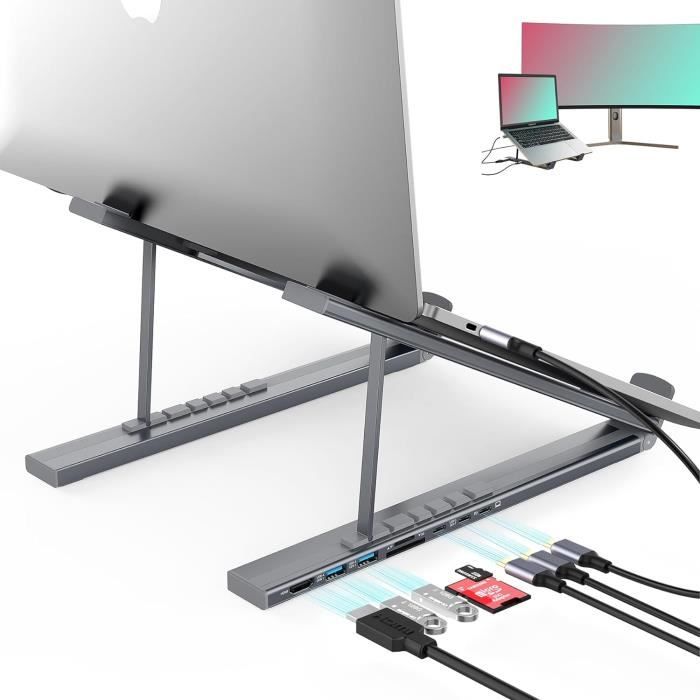 Support Ordinateur Portable, Support Pc Portable Réglables En Hauteur ...