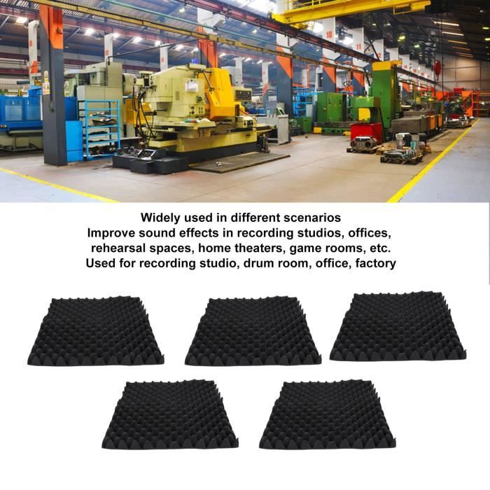 SAL cales en mousse de studio 5Pcs Panneaux Acoustiques Studio Mousse ...