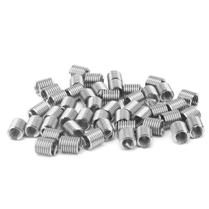 Fdit insert de douille de vis 50pcs insert fileté de fil unités ...