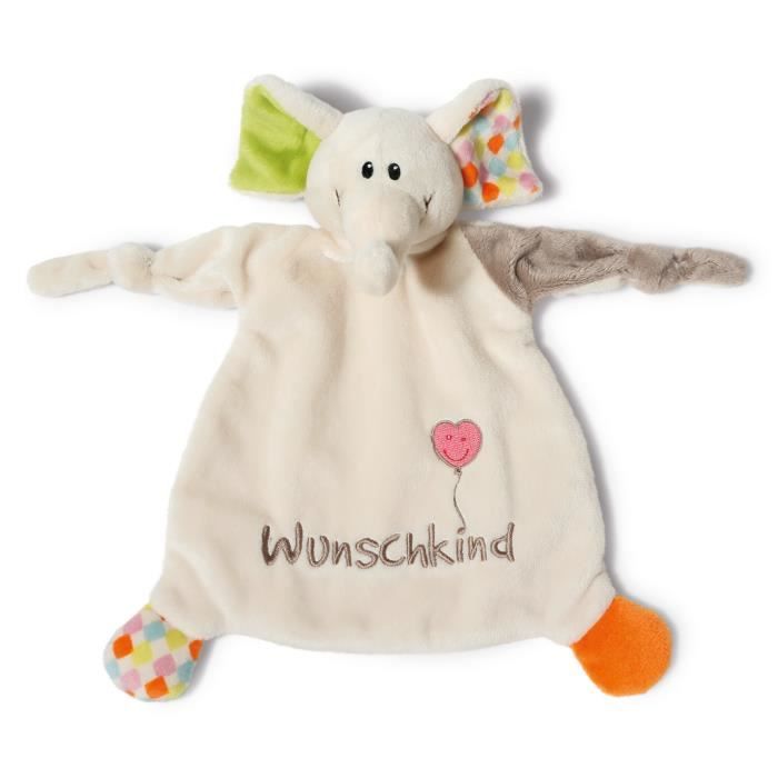 Peluche - Nici - Éléphant - Beige - 27,7 x 12 x 8 cm - Pour Bébé ...