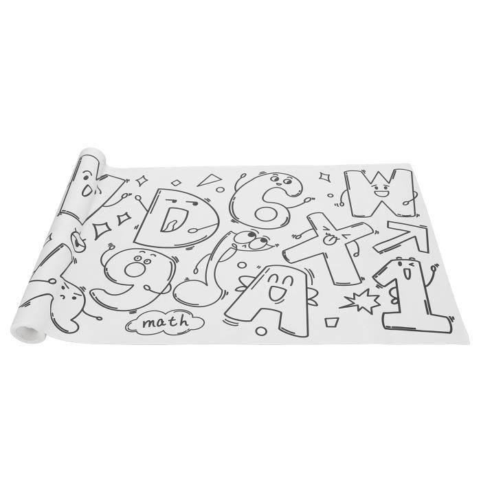 CEN rouleau de coloriage pour enfants Rouleau de papier à colorier 3 ...