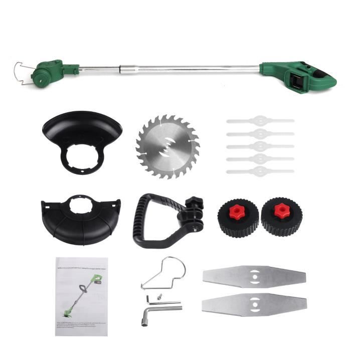 Coupe-bordure électrique ,Tondeuse à gazon électrique sans fil 36V, coupe-herbe réglable en ...