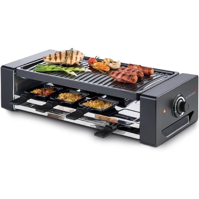 45070 Barbecue Électrique De Table-Raclette Pour 8 Personnes | 8 ...