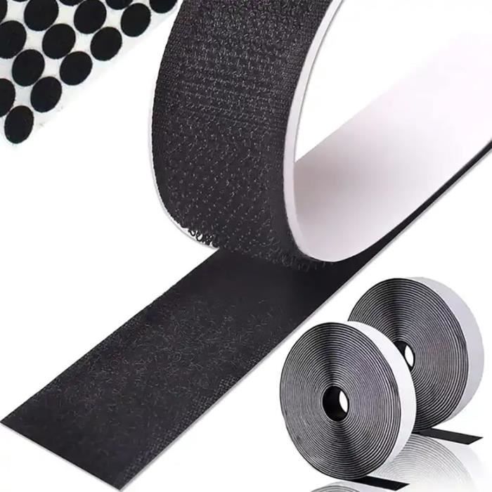 Scratch Autocollant Double Face - 30Mm X 3M Noir - Belcro Adhésif ...