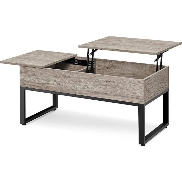 Table Basse Relevable, Table de Salon, 1 Plateau Relevable 1 Plateau ...