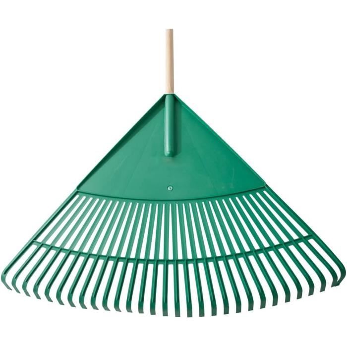 Siena Garden Râteau à feuilles avec manche en plastique 76 cm, 30 dents ...