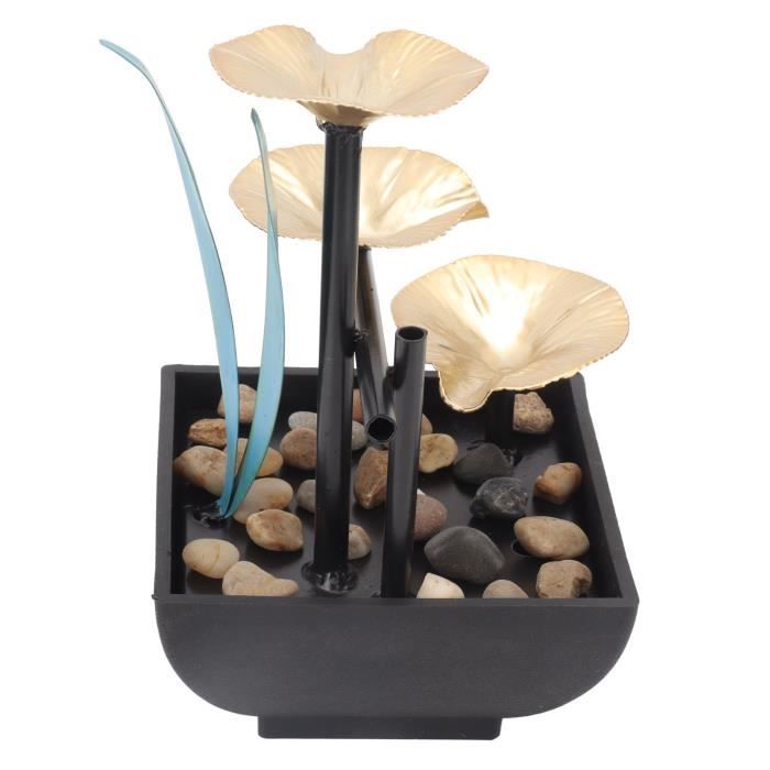 Tbest Ornements de fontaine d'eau de table La fontaine d'eau de table 5V orne la fontaine de ...