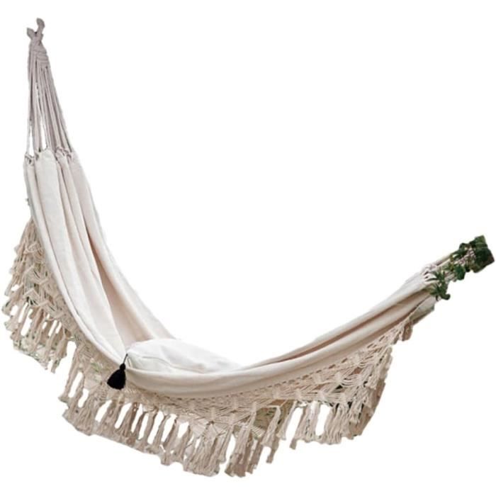 Hamac en Nylon et Rotin pour Jardin et Camping - TRAHOO - Balançoire ...