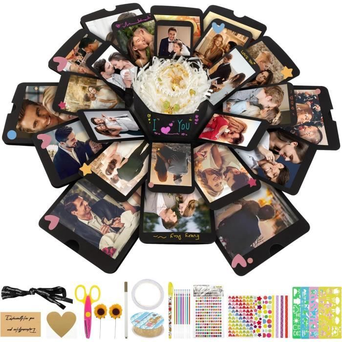 Boite A Cadeau Surprise Boîte D'Explosion Diy Photo Fait Main Surprise ...