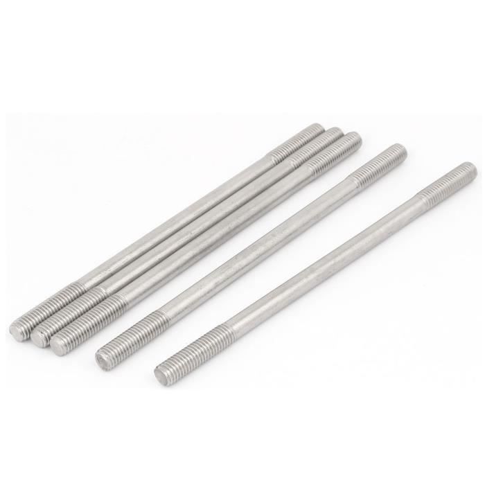 Sourcing Map Goujon Double Extrémité Filetage Tige Vis Boulon Serré ...