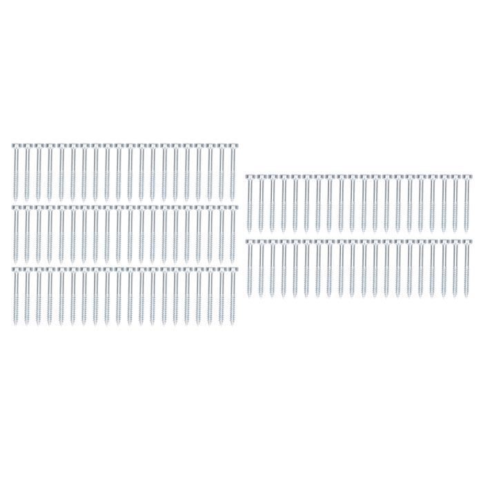 VBESTLIFE assortiment de vis 100 pièces vis à filetage fin en acier au ...