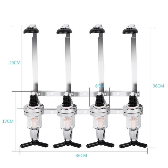 Distributeur de Boissons Mural pour 4 Bouteilles - VGEBY - HB024 ...