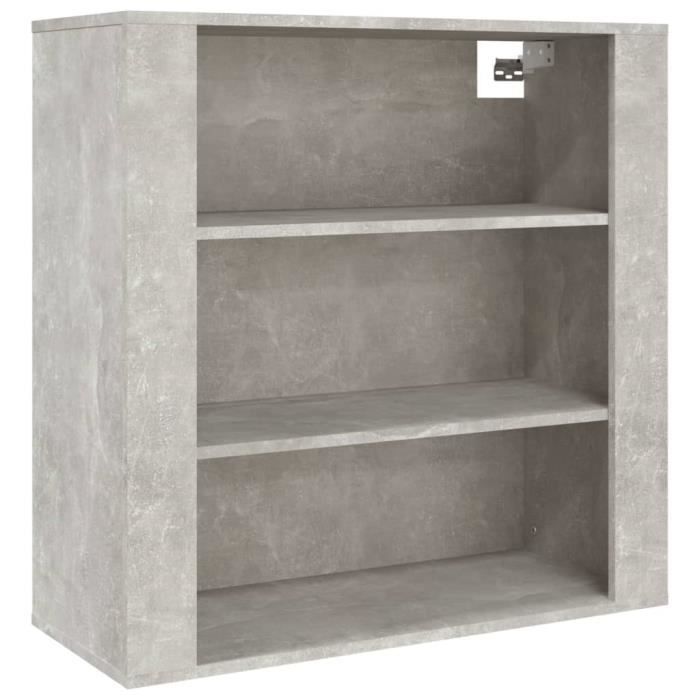 FAN - Buffets | bahuts - Armoire murale Gris béton 80x33x80 cm Bois d ...