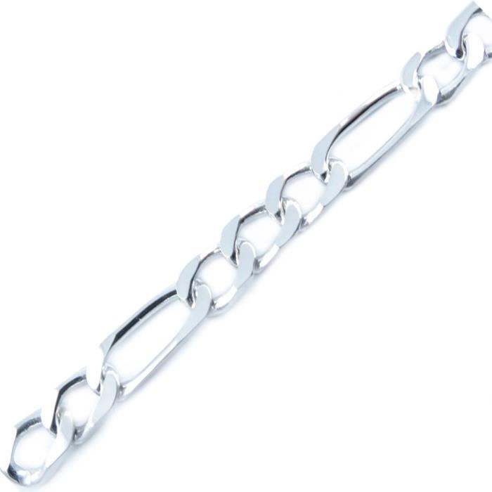 Gourmette Homme Argent "Adam" figaro rhodié 21 … - Achat / Vente ...