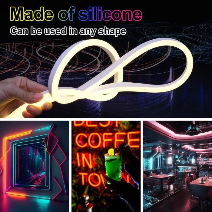 Bande De Néon Led Flexible 230V, Perles Lumineuses Lumineuses ...