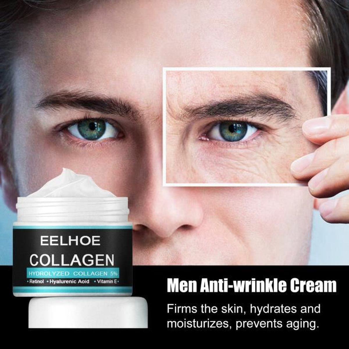 EELHOE Crèmes au collagène pour hommes Crème anti-rides anti-âge pour ...