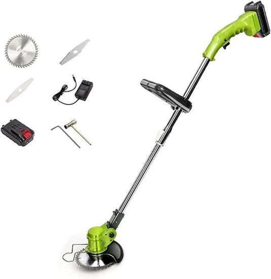 Tondeuse à Gazon électrique Petit Coupe-Herbe agricole 21 V Lithium-ION Haute Puissance sans Fil ...