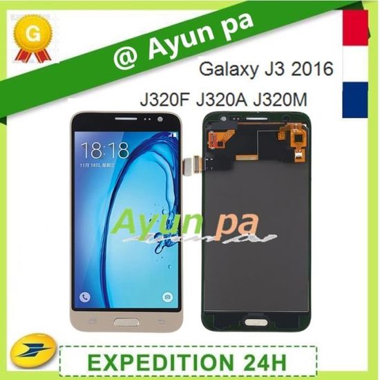 Ecran Complet LCD et Tactile pour Samsung Galaxy J3 2016 J320 J320M J320F SM-J320FN Or ...