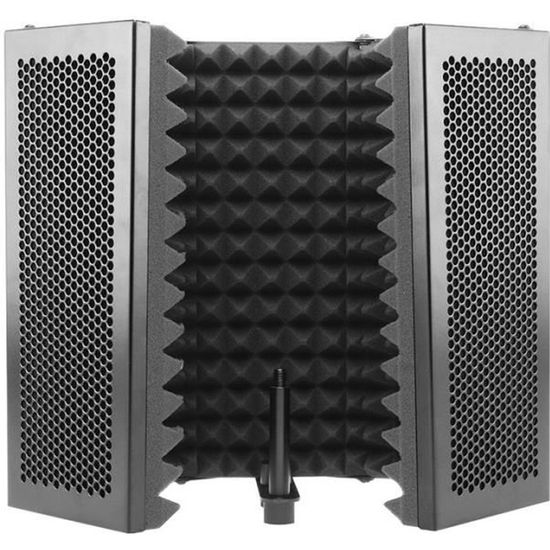 SUPER Écran Acoustique Bouclier d'Isolation Écran anti-vent Microphone ...