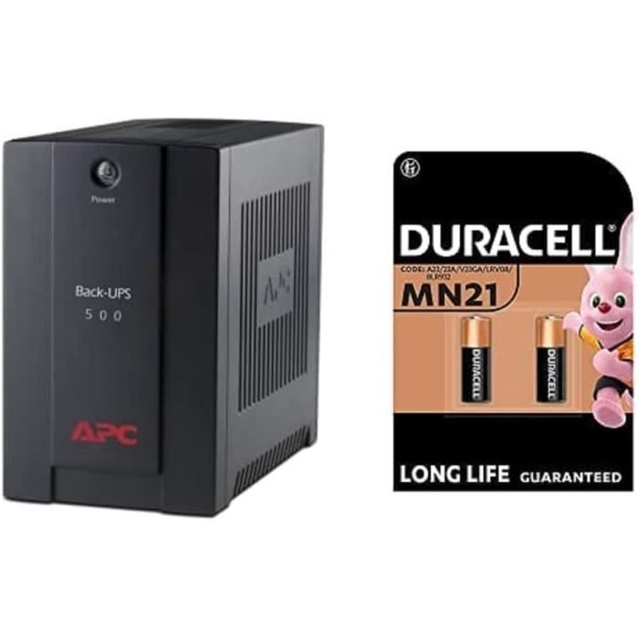 APC Back-UPS BX - BX500CI - Onduleur 500VA (AVR, 3 Pr s IEC C13) + MN21 Pile alcaline 12V, Lot ...
